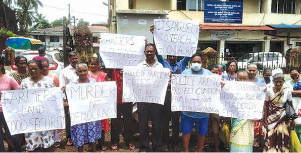 Farmers protest against proposed IIT campus in Goa | Tehelka