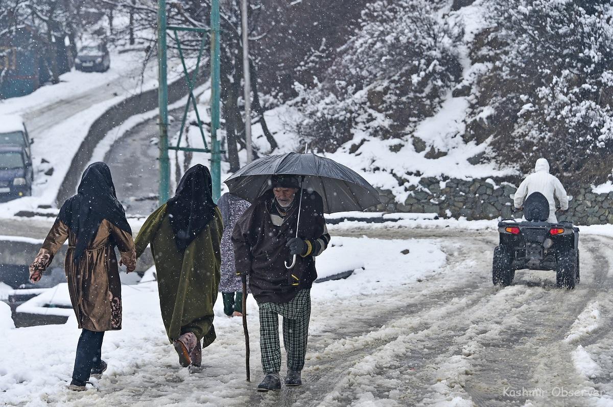 Fresh snowfall in Kashmir’s higher reaches | Tehelka